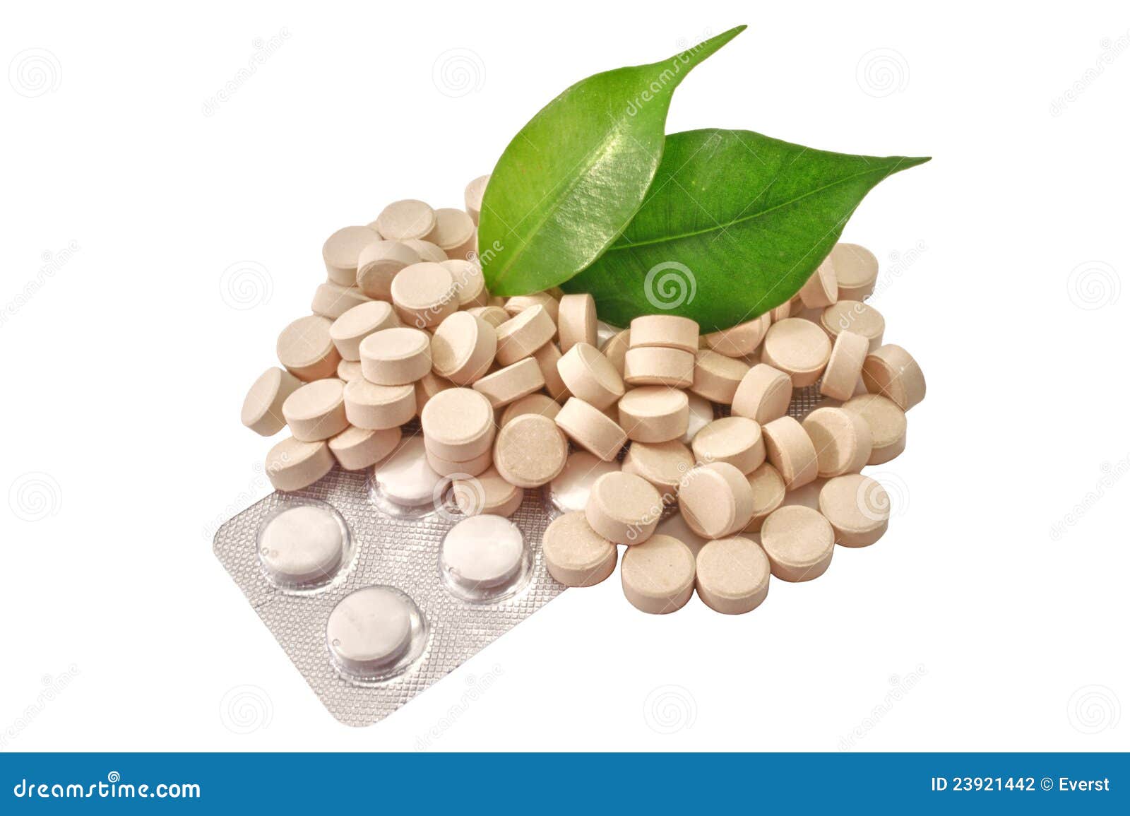 Pills Bio tablets Medicine stock photo. Image of leaf - 23921442