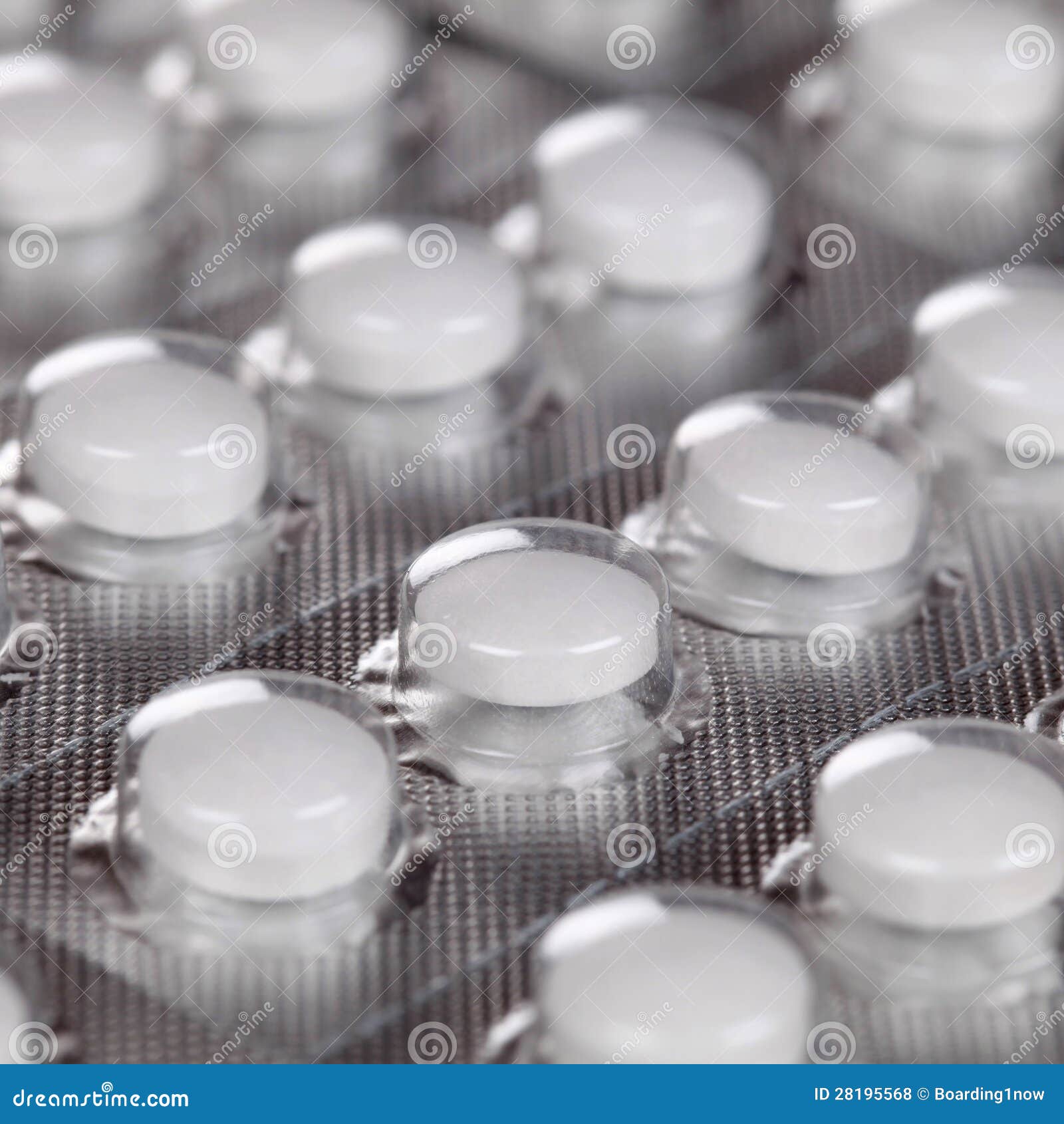 Pills in a blister pack stock photo. Image of care, medical - 28195568