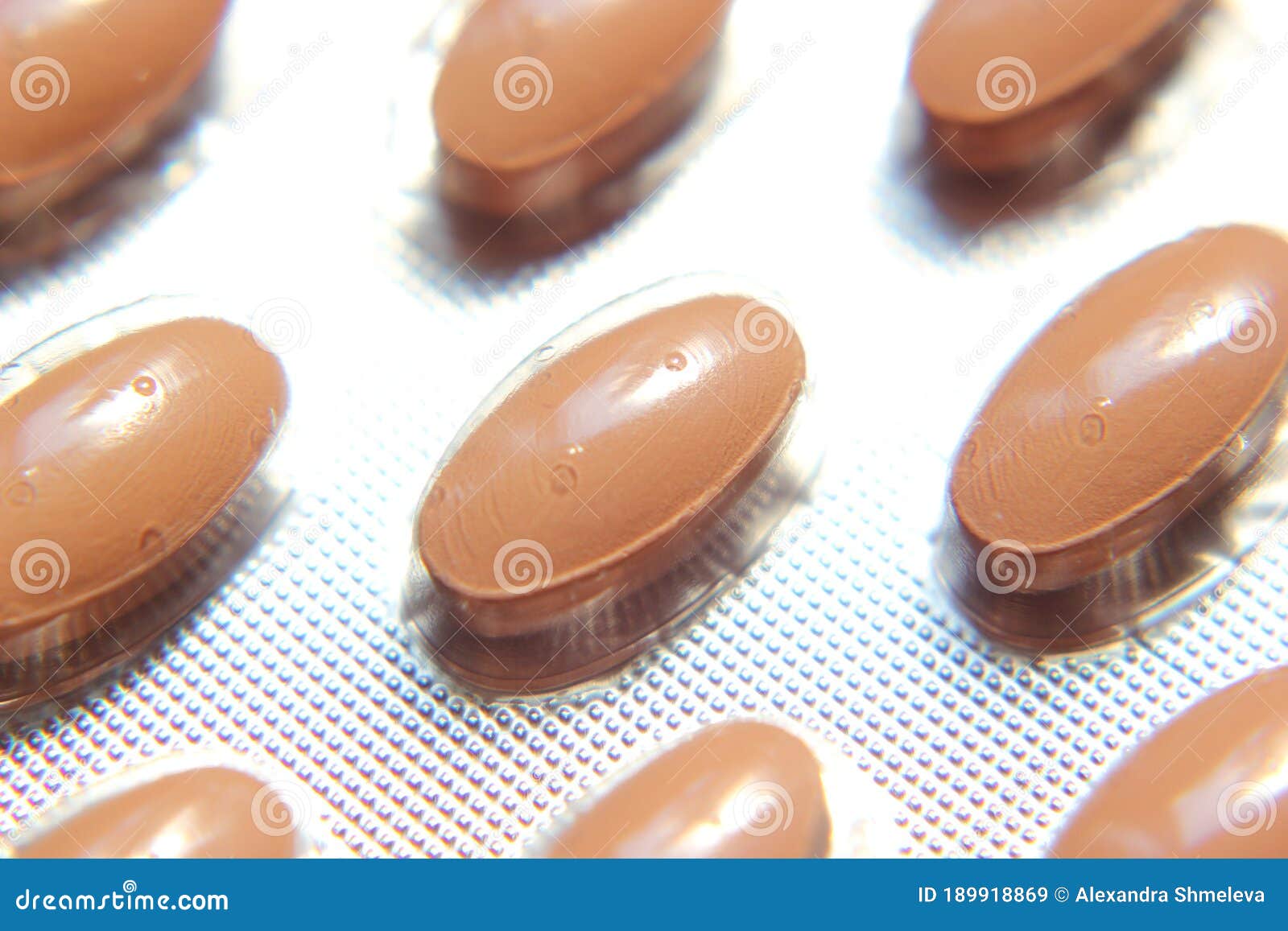 Pills in Blister Pack. Capsules and Tablets are Packaged in Blisters ...