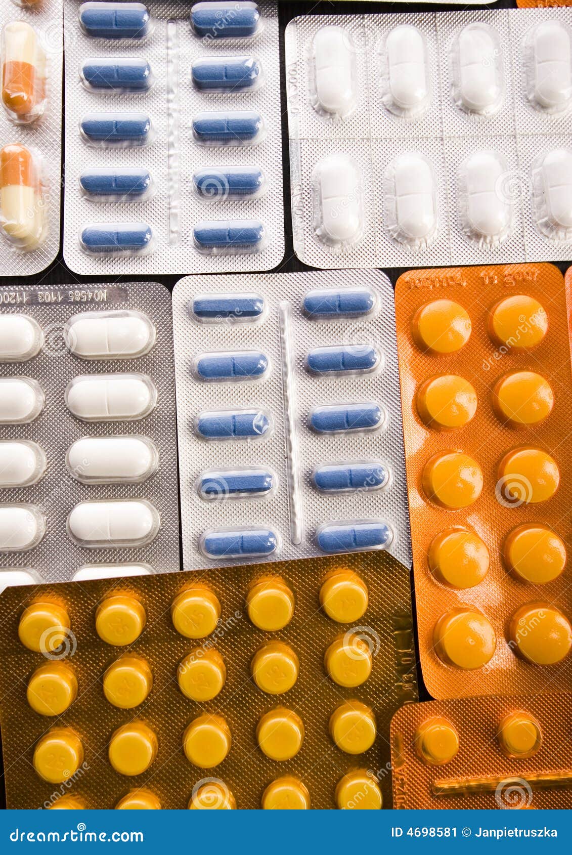 Blister Packs With Pill Capsules Appearing Along With Euro Banknotes On ...