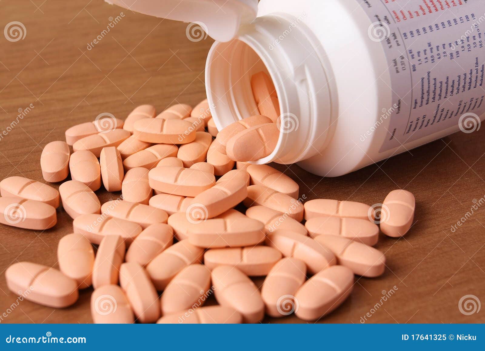 Pills and bottle stock image. Image of medicine, medical - 17641325