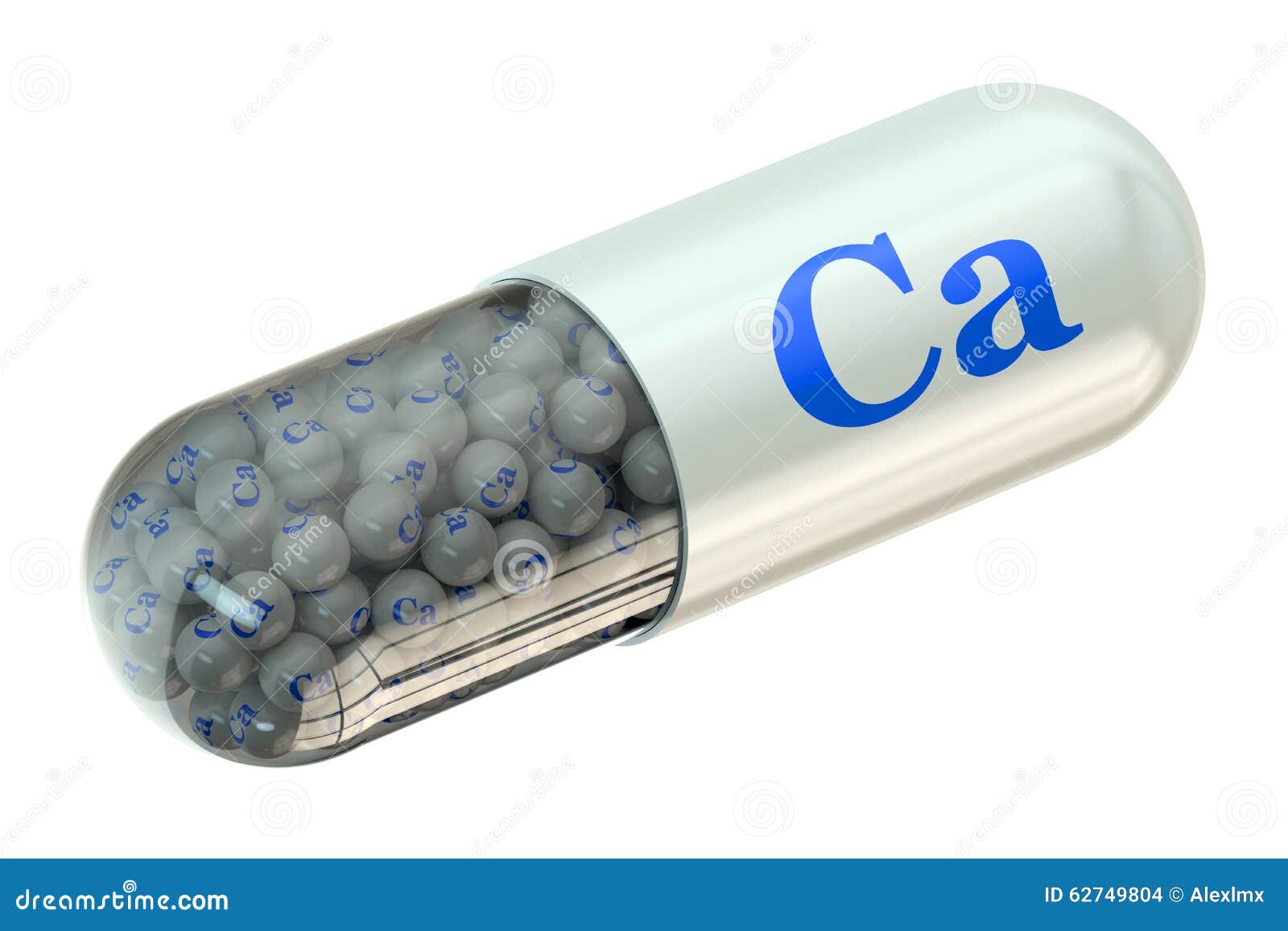 Pills with Calcio Ca Element Dietary Supplements Stock Illustration ...