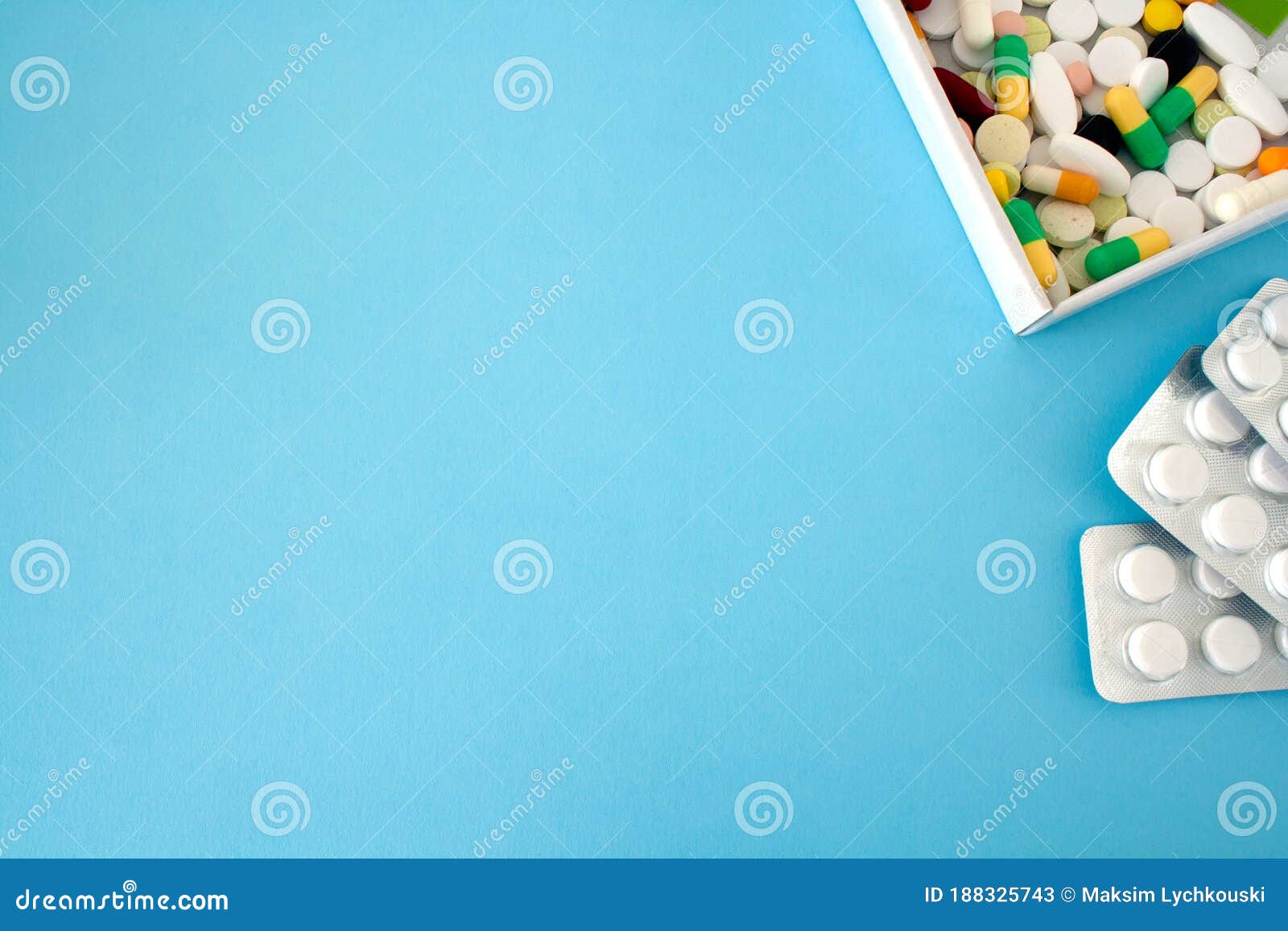 Pills and Capsules in Box, Tablets in Package Stock Image - Image of ...