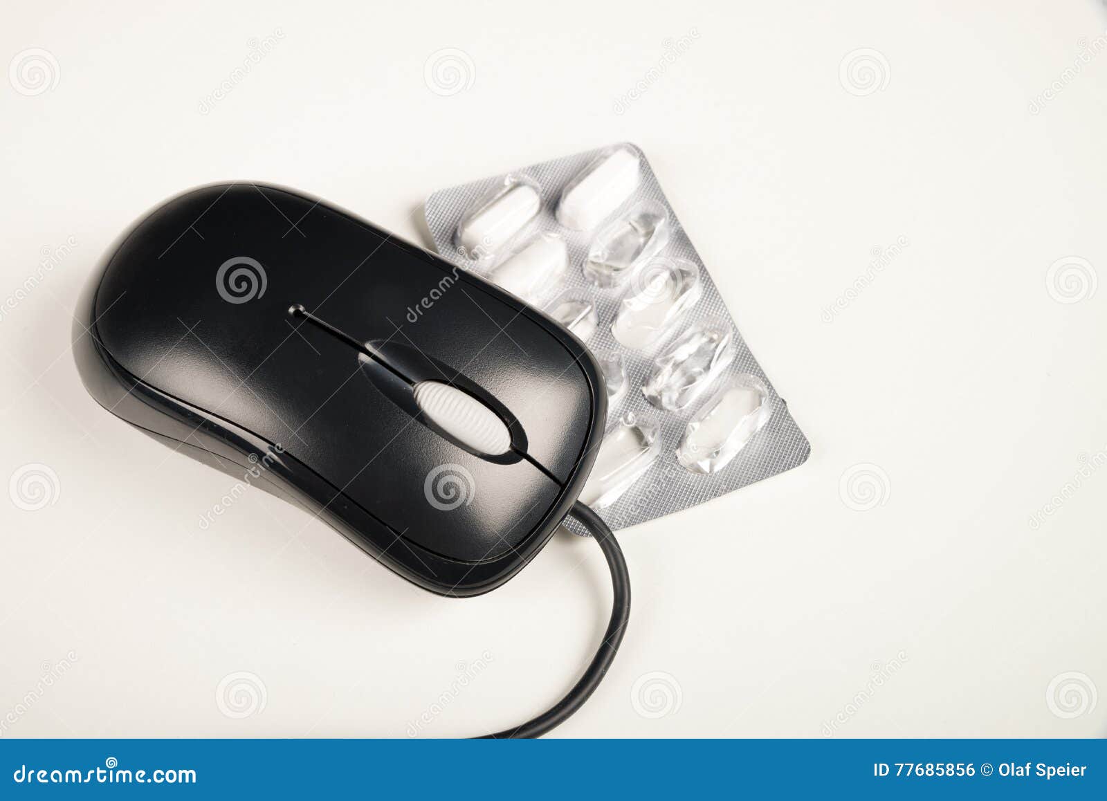 Pills and computer mouse stock photo. Image of medicine - 77685856