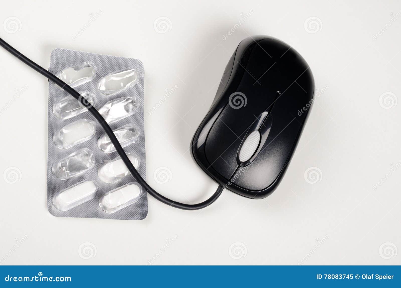 Pills and computer mouse stock image. Image of pills - 78083745