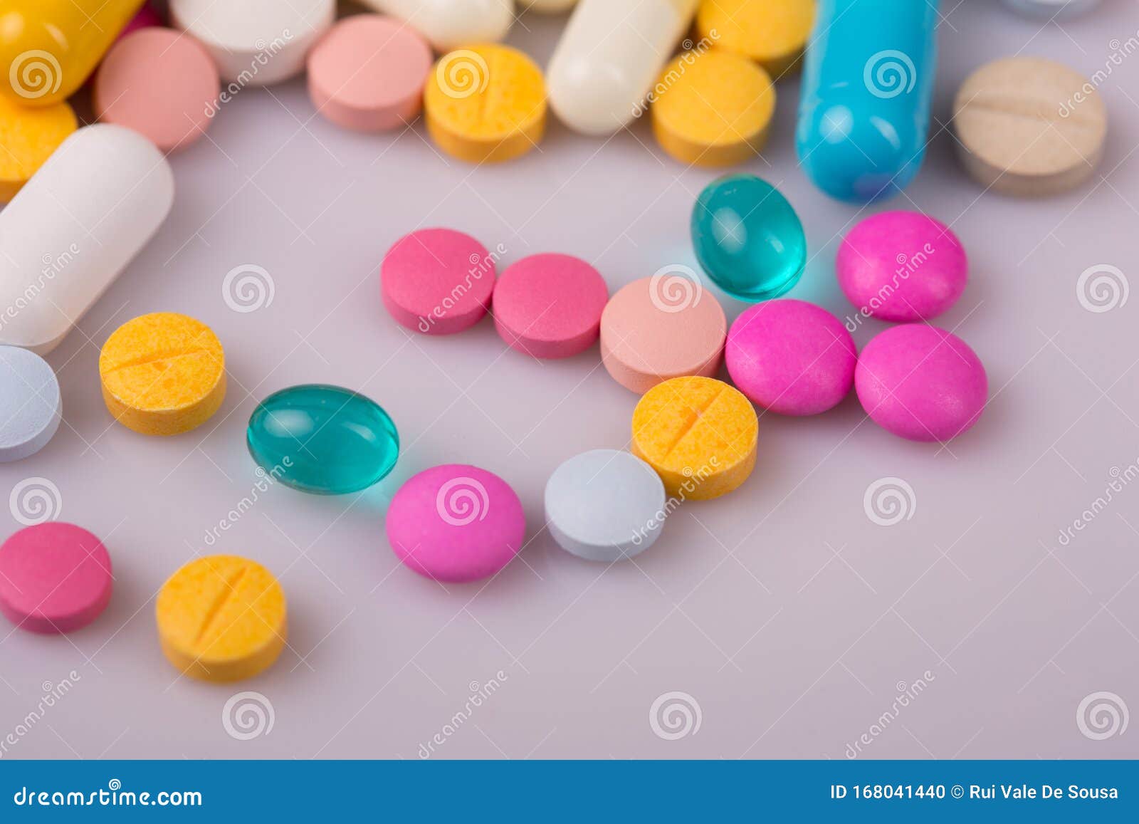 Pills stock photo. Image of dose, addiction, illness - 168041440