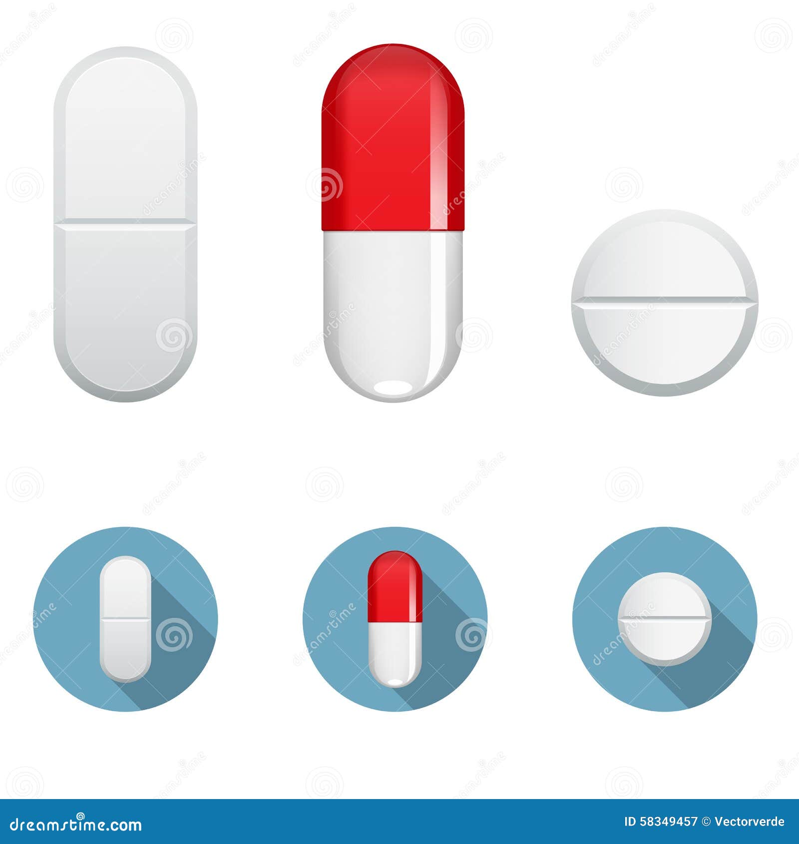 Pills stock vector. Illustration of capsule, healthy - 58349457