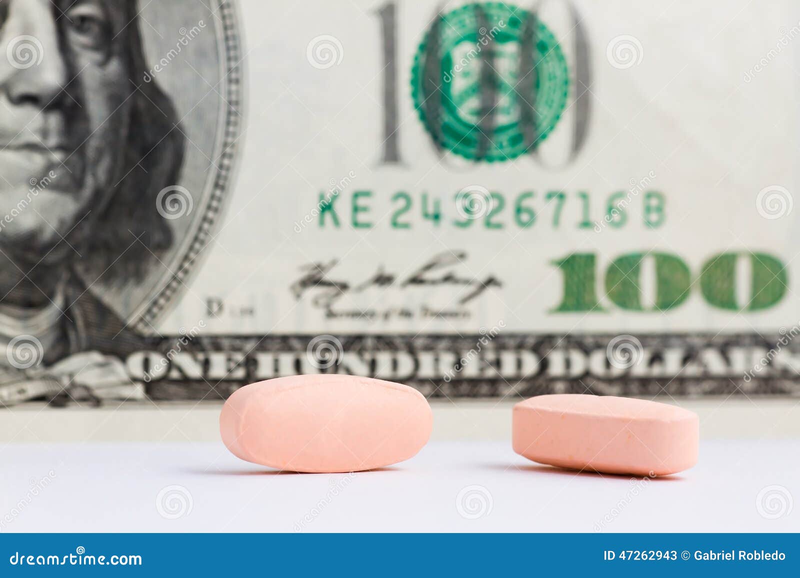Pills and dollars stock image. Image of bills, bucks - 47262943
