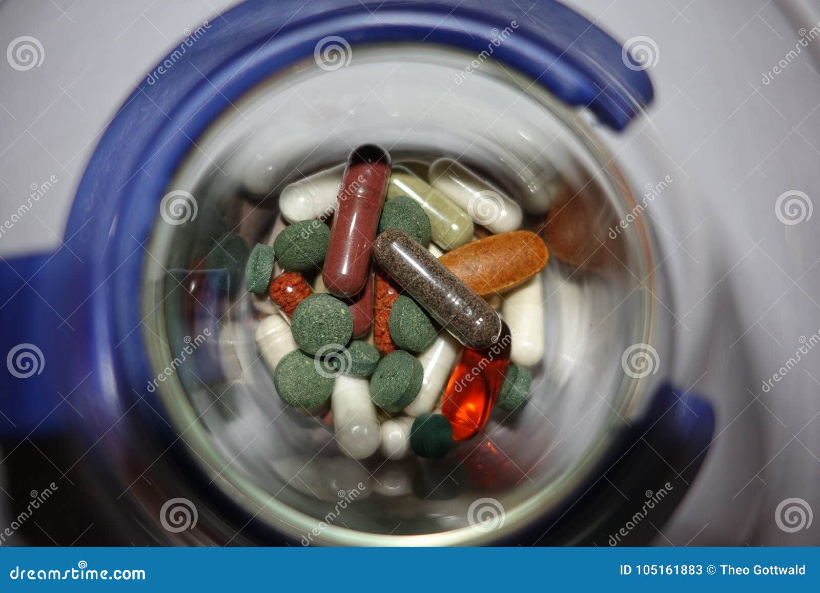 Daily pills dose stock image. Image of hospital, dosage - 105161883