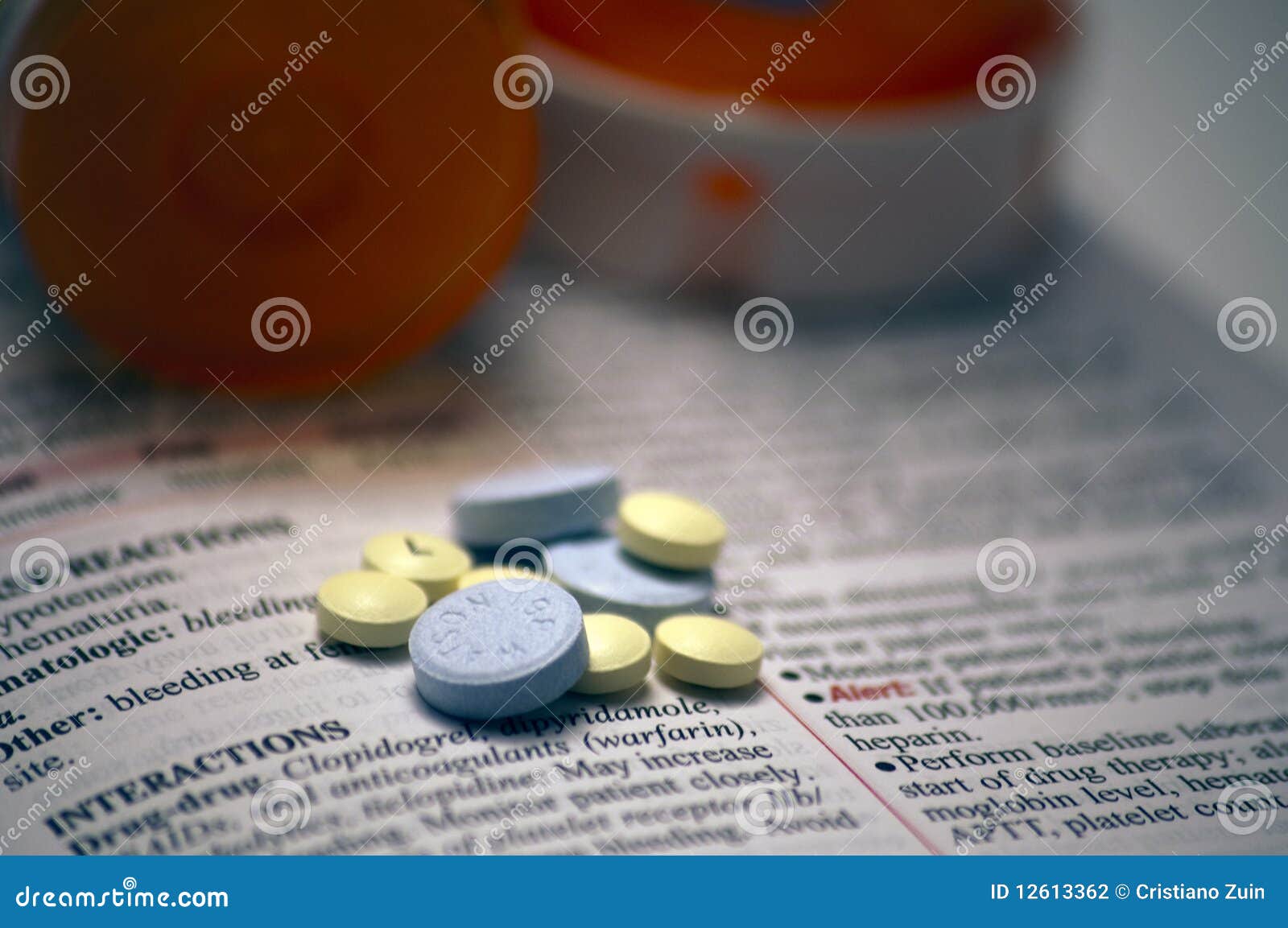 Pills on Drugs Reference Guide Stock Photo - Image of drugs, reference ...