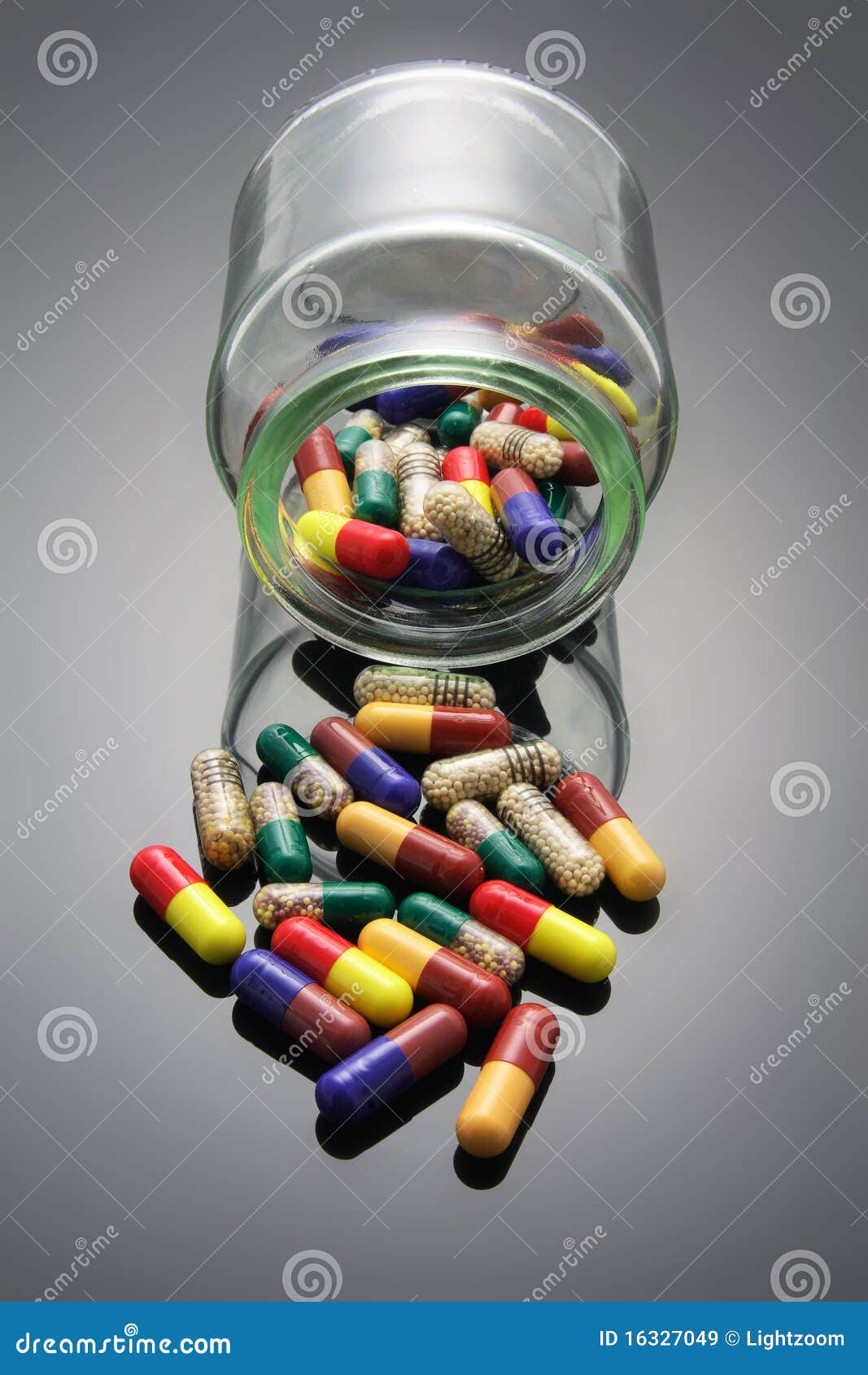 Pills and Glass Jar stock image. Image of choices, life - 16327049