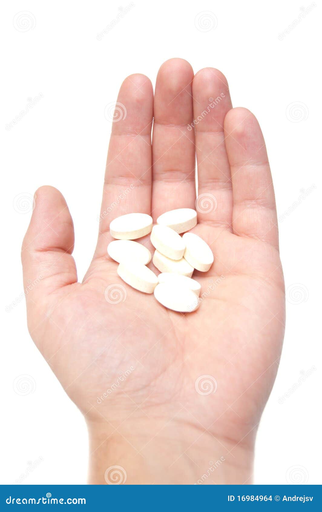 Pills in hand stock photo. Image of nutritional, health - 16984964