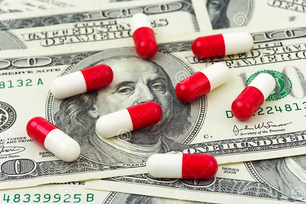 Pills and money stock image. Image of currency, ideas - 6792093