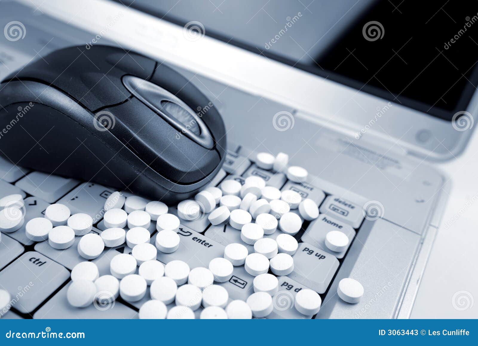 Pills and Mouse on Keyboard Stock Image - Image of medicines, keyboard ...