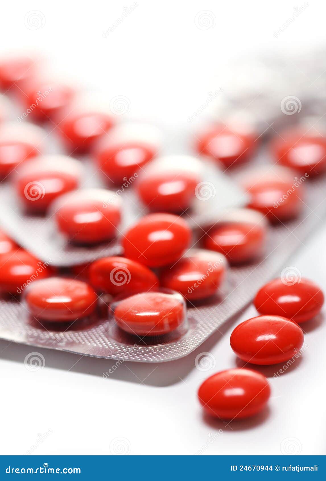 Pills Over White Background Stock Photo - Image of dose, medical: 24670944