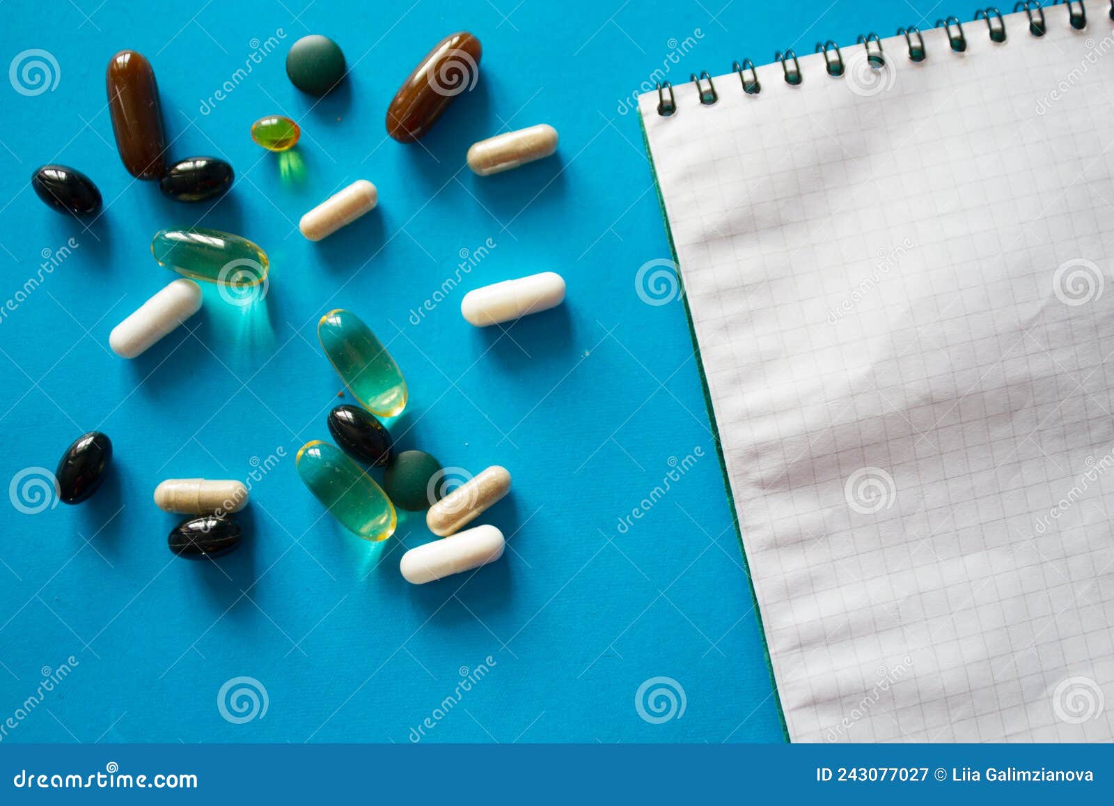 Pills and paper stock image. Image of antibiotic, healthcare - 243077027