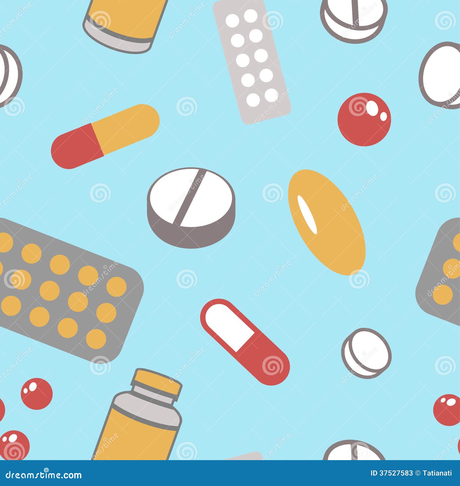 Pills pattern stock vector. Illustration of drug, medicine - 37527583