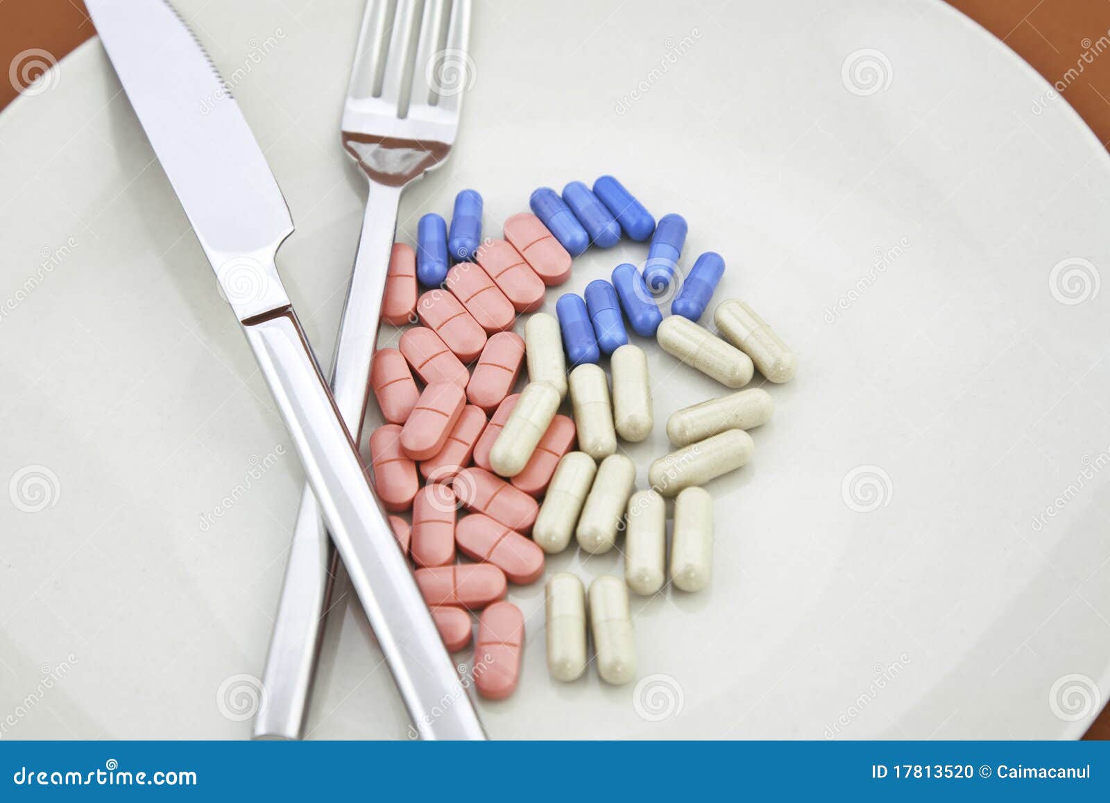 Pills on plate stock photo. Image of isolated, narcotic - 17813520