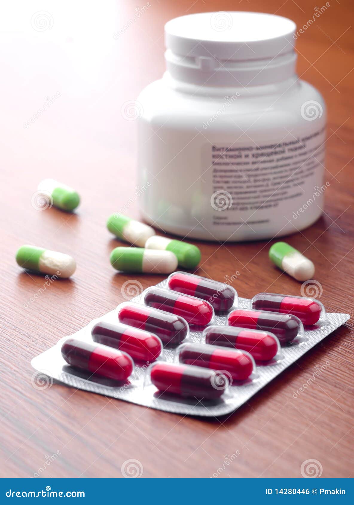 Pills on table stock photo. Image of penicillin, pill - 14280446
