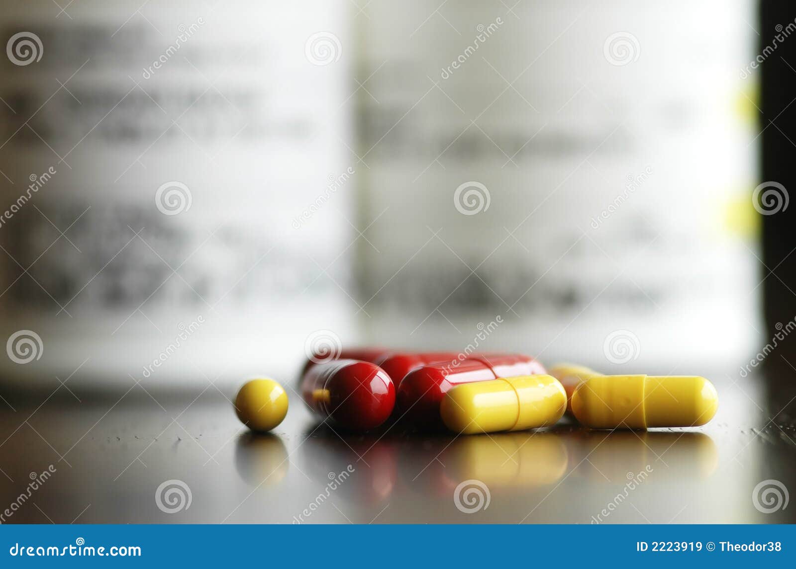 Pills on table stock image. Image of medicine, treatment - 2223919