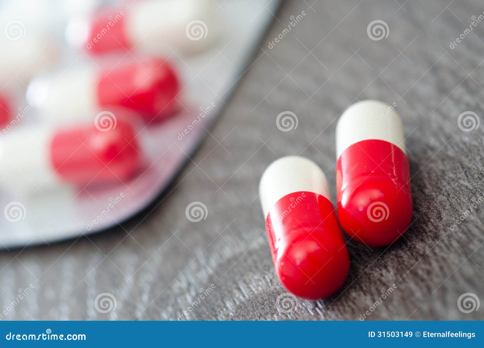 Pills on the table stock image. Image of close, medical - 31503149
