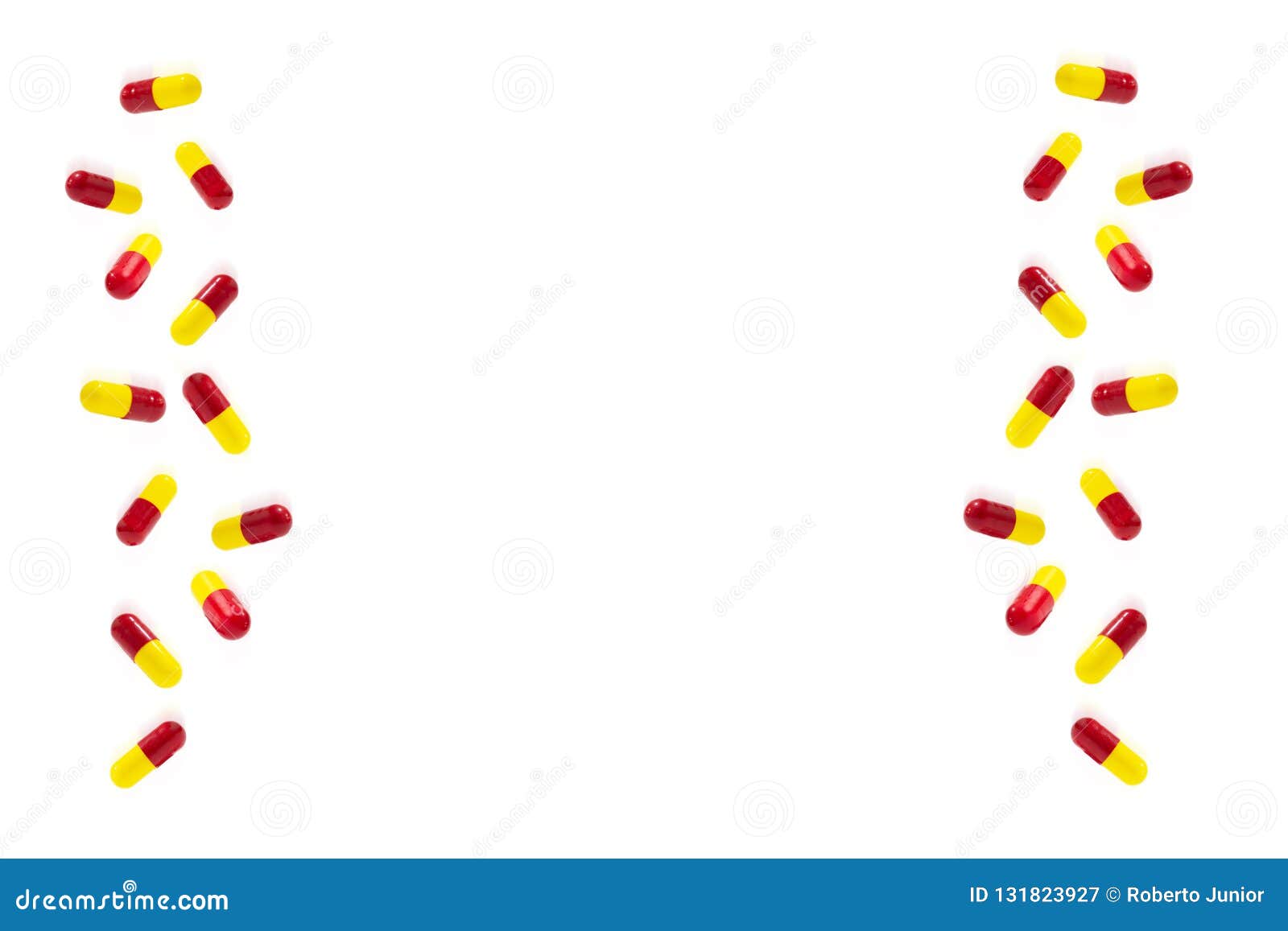 Pills and Tablets Falling Drug Stock Illustration - Illustration of ...