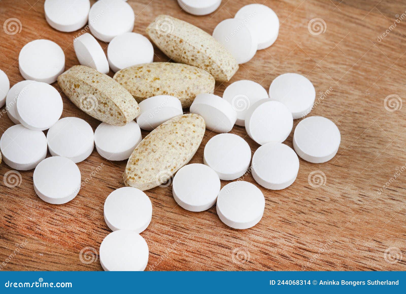 Pills and Tablets, Medication in Color Stock Photo - Image of space ...