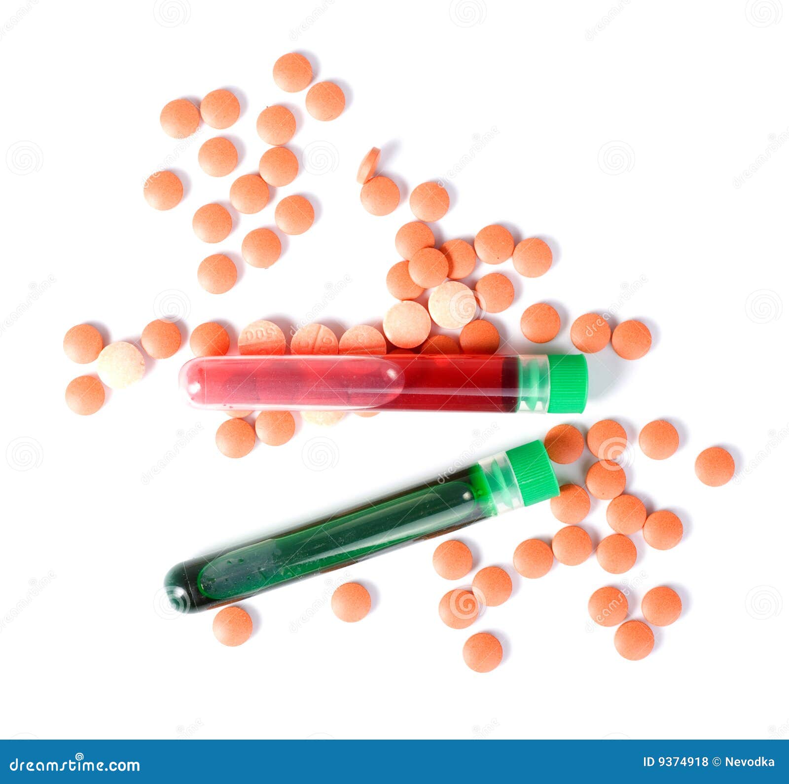 Pills and test-tubes stock photo. Image of care, closeup - 9374918