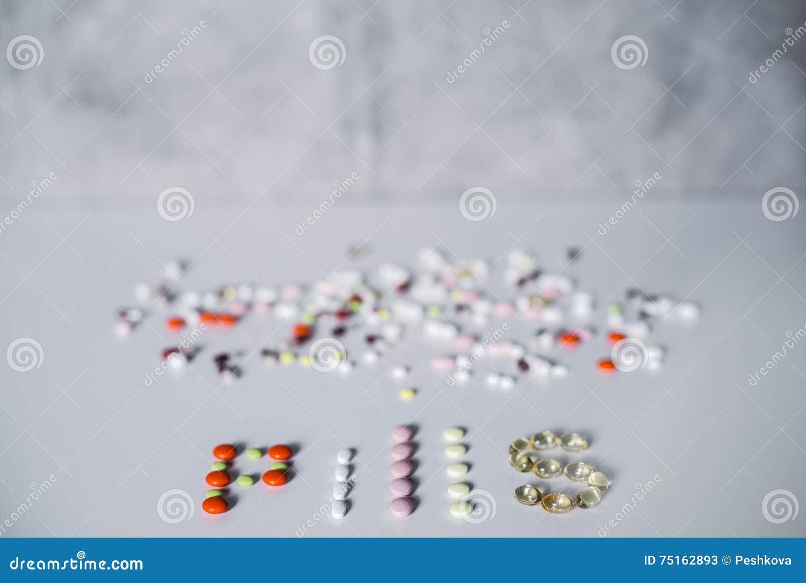 Pills text stock image. Image of healthy, chemical, creative - 75162893