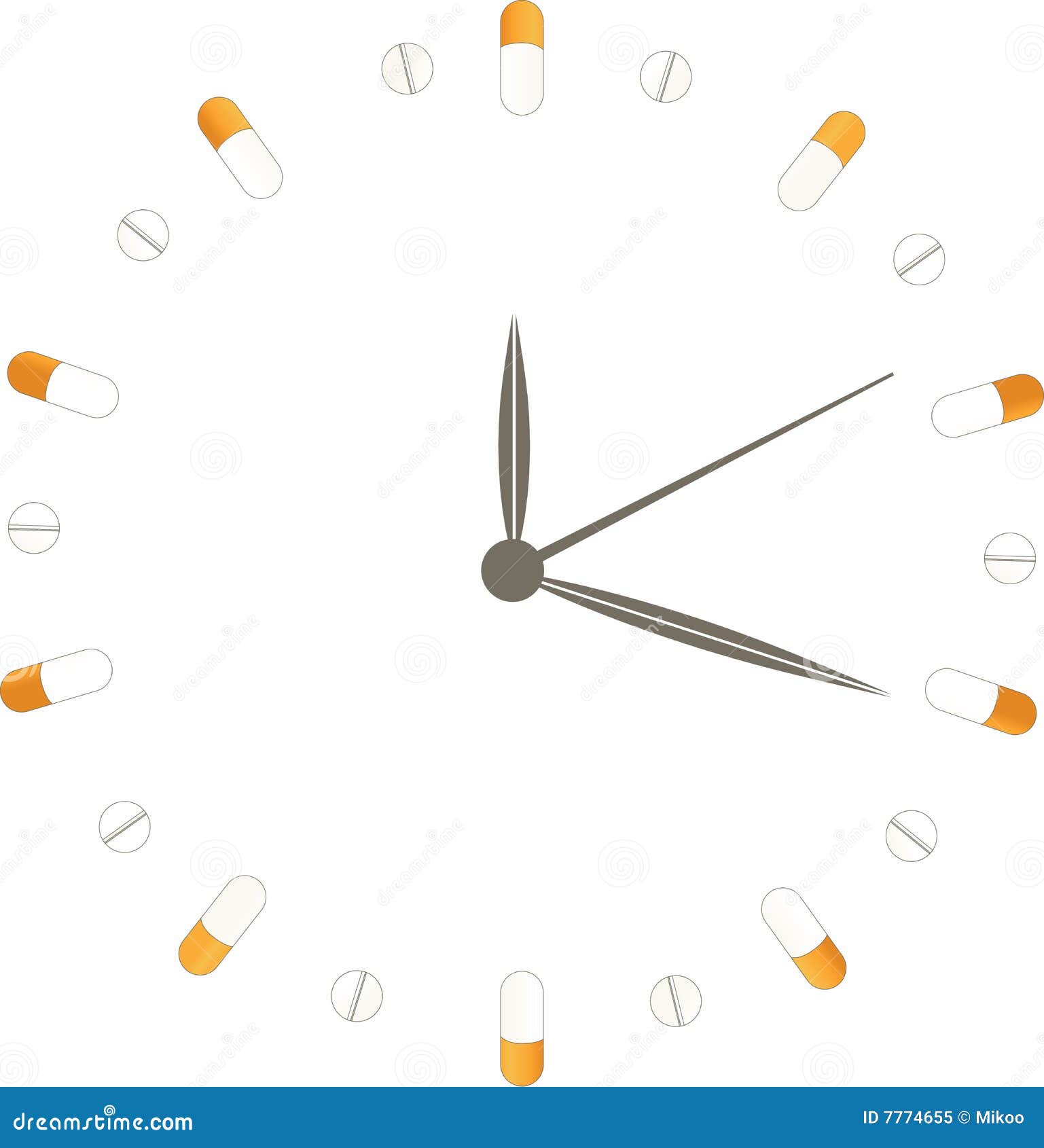 Pills time stock vector. Illustration of life, angle, illness - 7774655