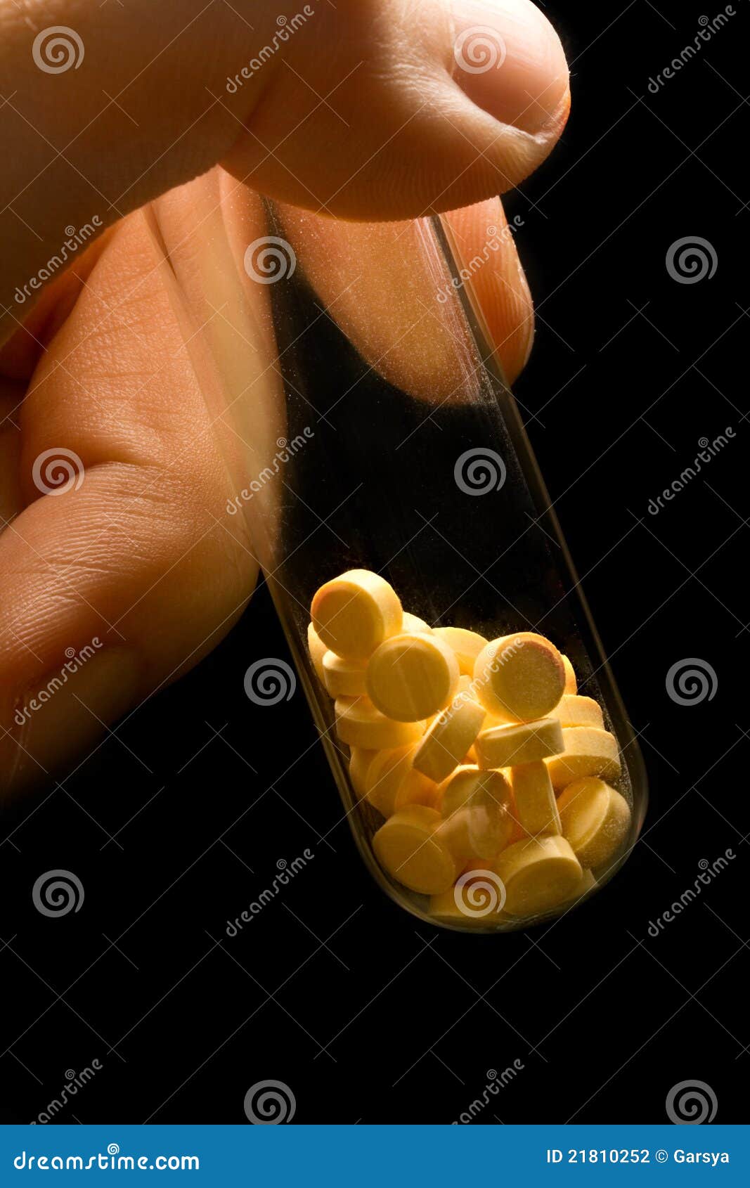 Pills in a tube stock photo. Image of pharmacy, biochemistry - 21810252