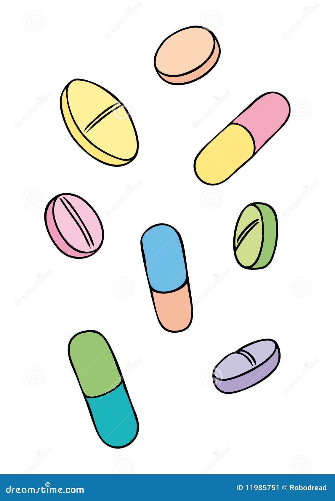 Pills (vector) stock vector. Illustration of care, pills - 11985751