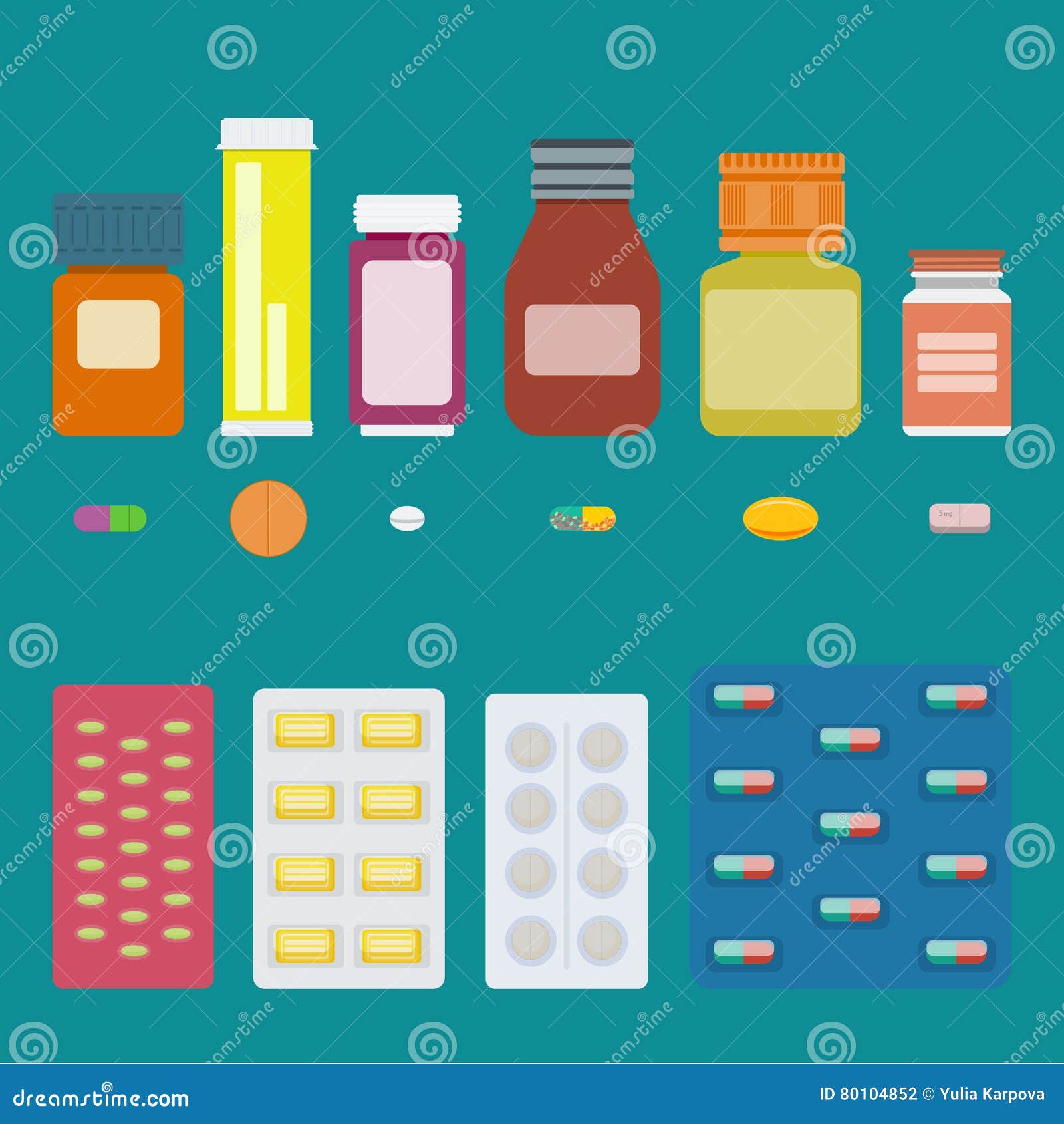 Pills vector set stock vector. Illustration of icon, cure - 80104852