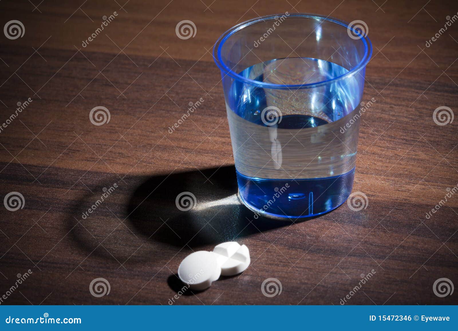 Pills and water stock photo. Image of headache, tablet - 15472346