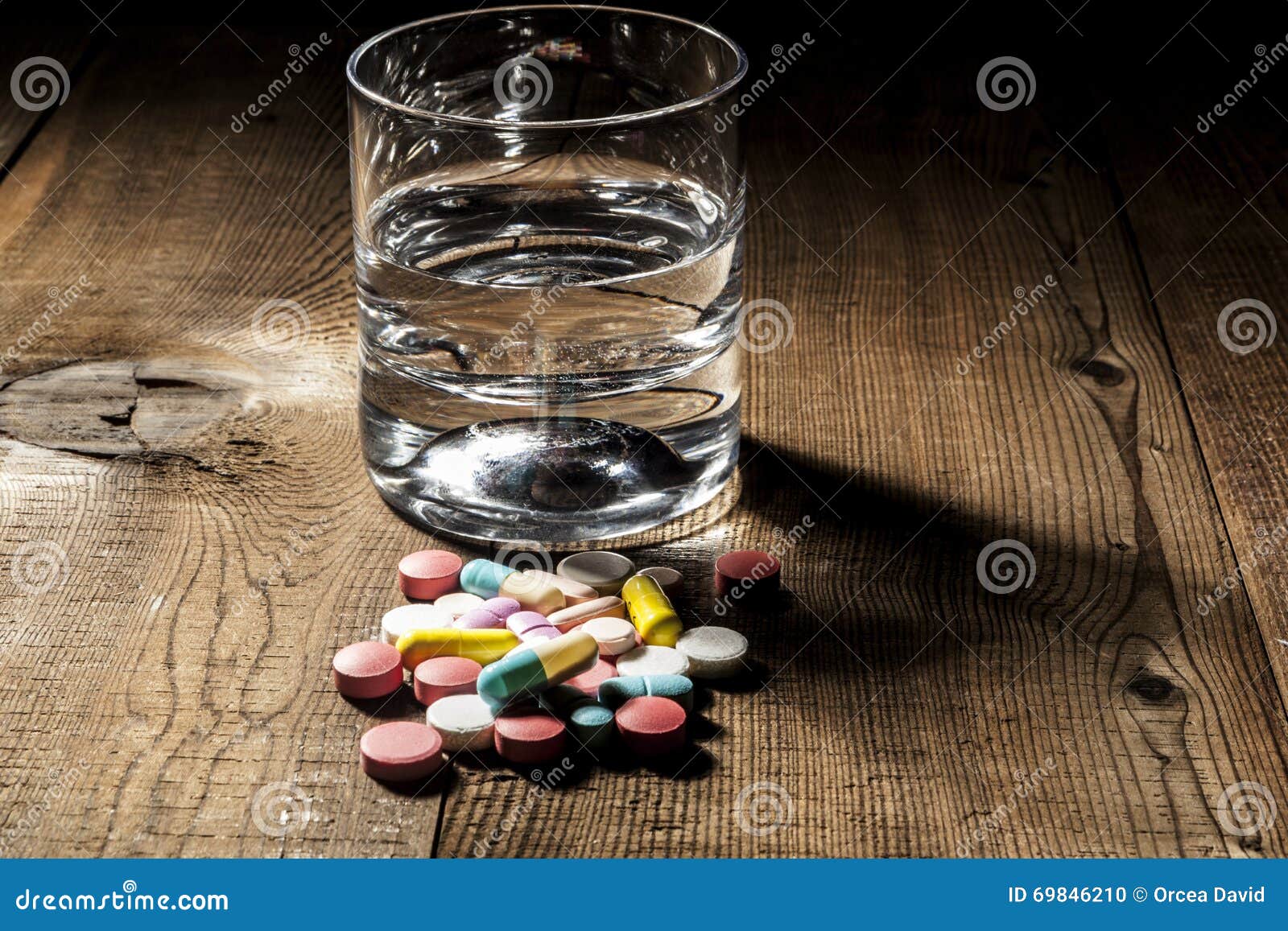 Pills and Water stock photo. Image of drugs, dose, addiction - 69846210