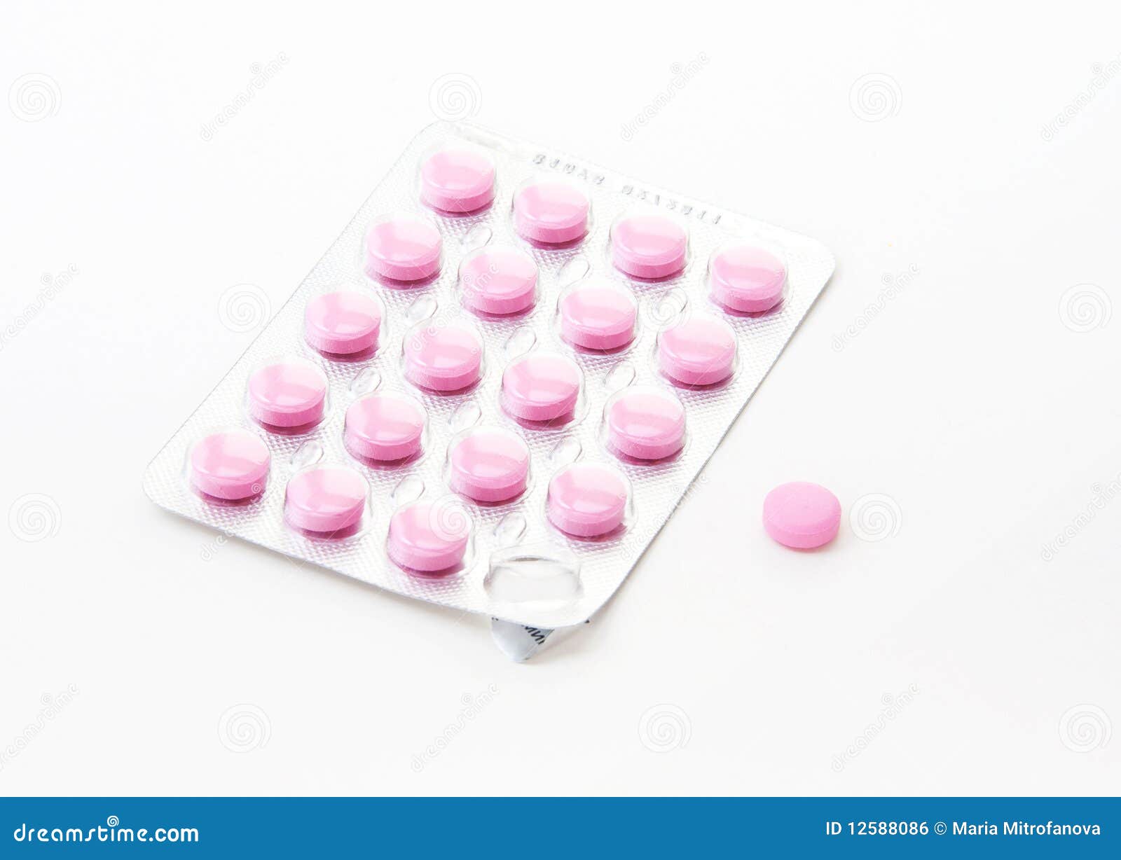 Pillule Rose Avec Le Paquet Photo stock - Image du pharmacie, médical ...