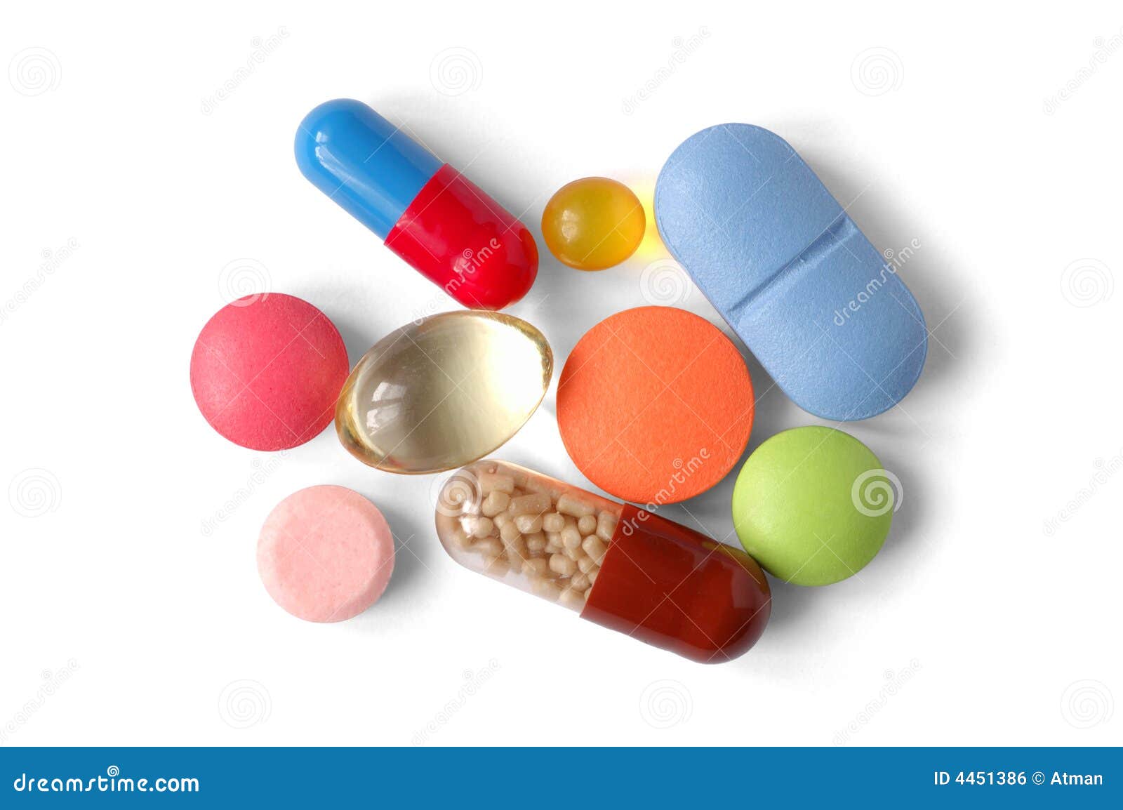 Pillules photo stock. Image du pillule, drogue, isolement - 4451386