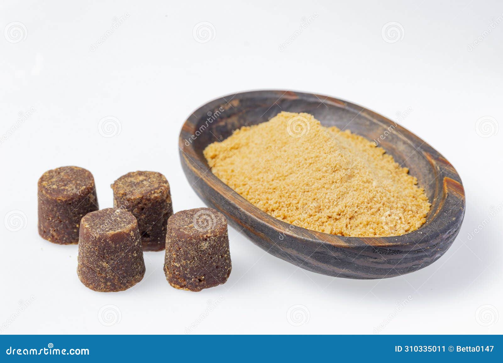 Piloncillo En Bar and Ground Piloncillo Stock Image - Image of crystal ...