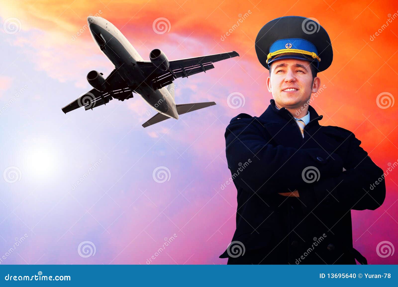 Pilot stock photo. Image of attention, modern, corporation - 13695640