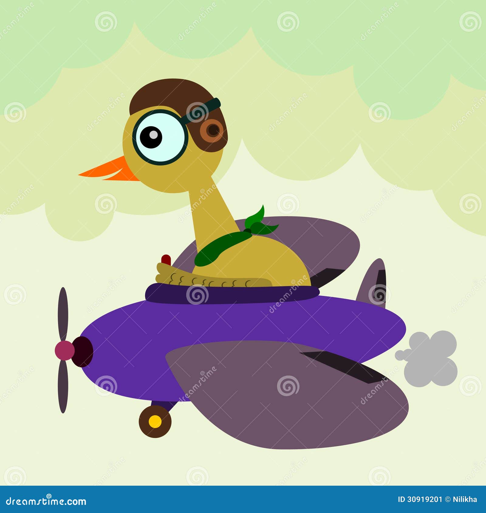 Pilot bird stock illustration. Illustration of plane - 30919201