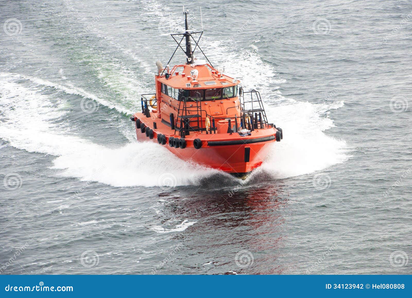 Pilot boat stock photo. Image of service, schlep, boat - 34123942