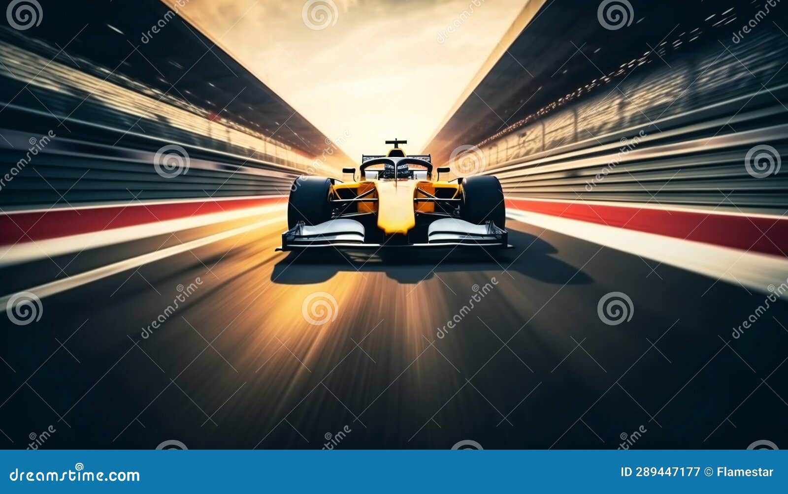 Pilot in the Car Cabin Racing on Track Stock Illustration ...