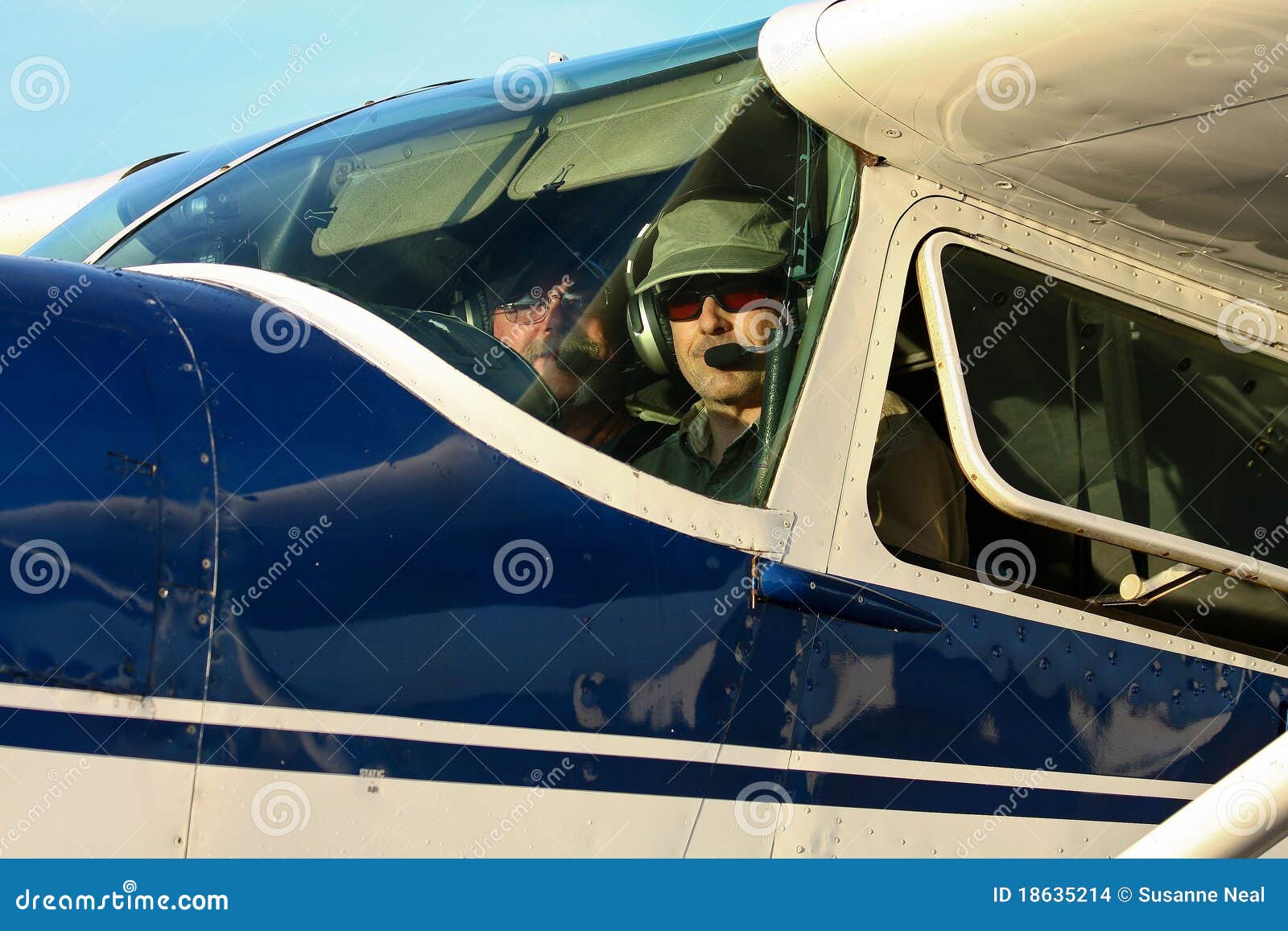 Cockpit Of A Cessna Cardinal Airplan Royalty-Free Stock Photo ...