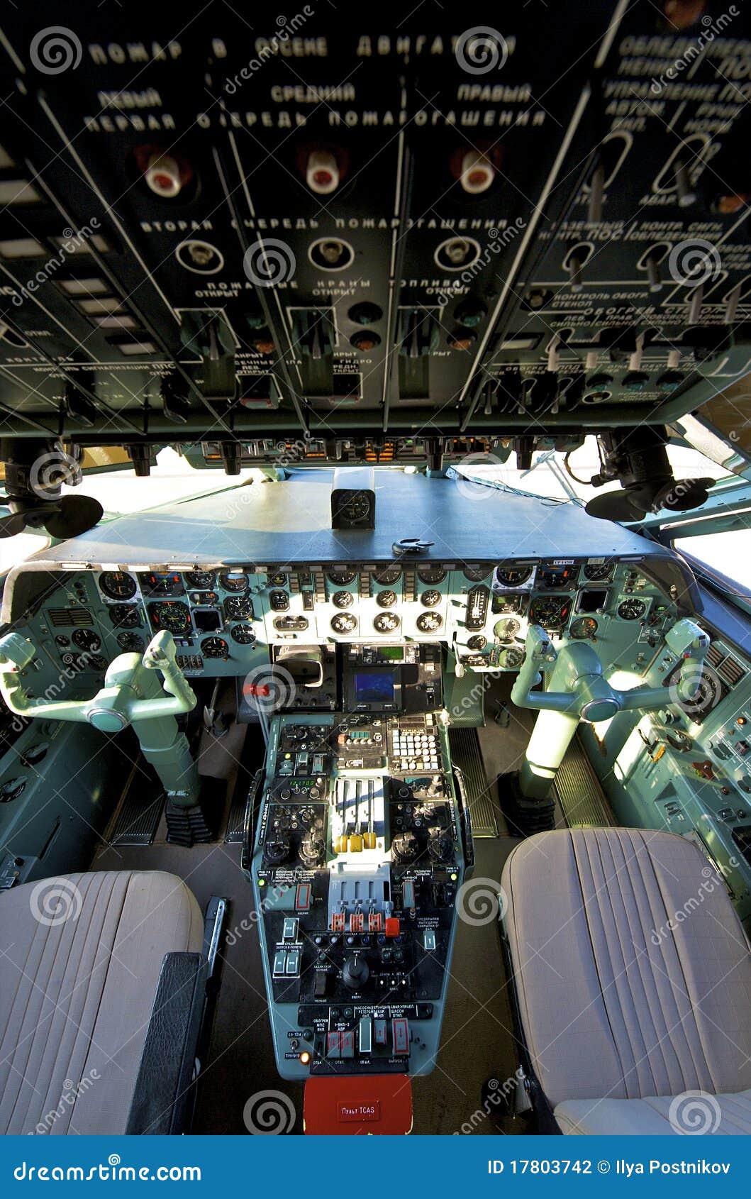Pilot cockpit stock photo. Image of altimeter, passenger - 17803742