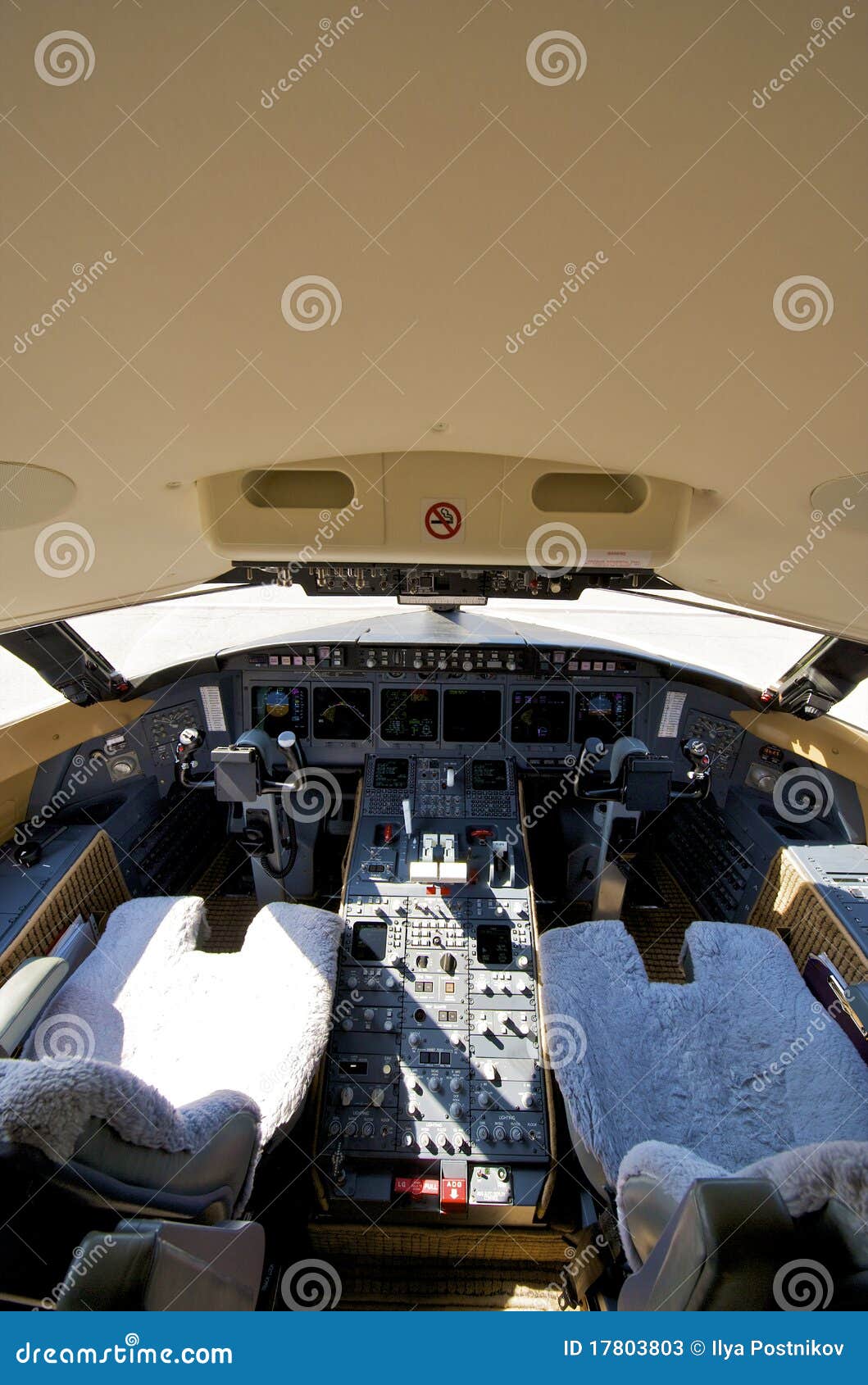 Pilot cockpit stock image. Image of joystick, controls - 17803803