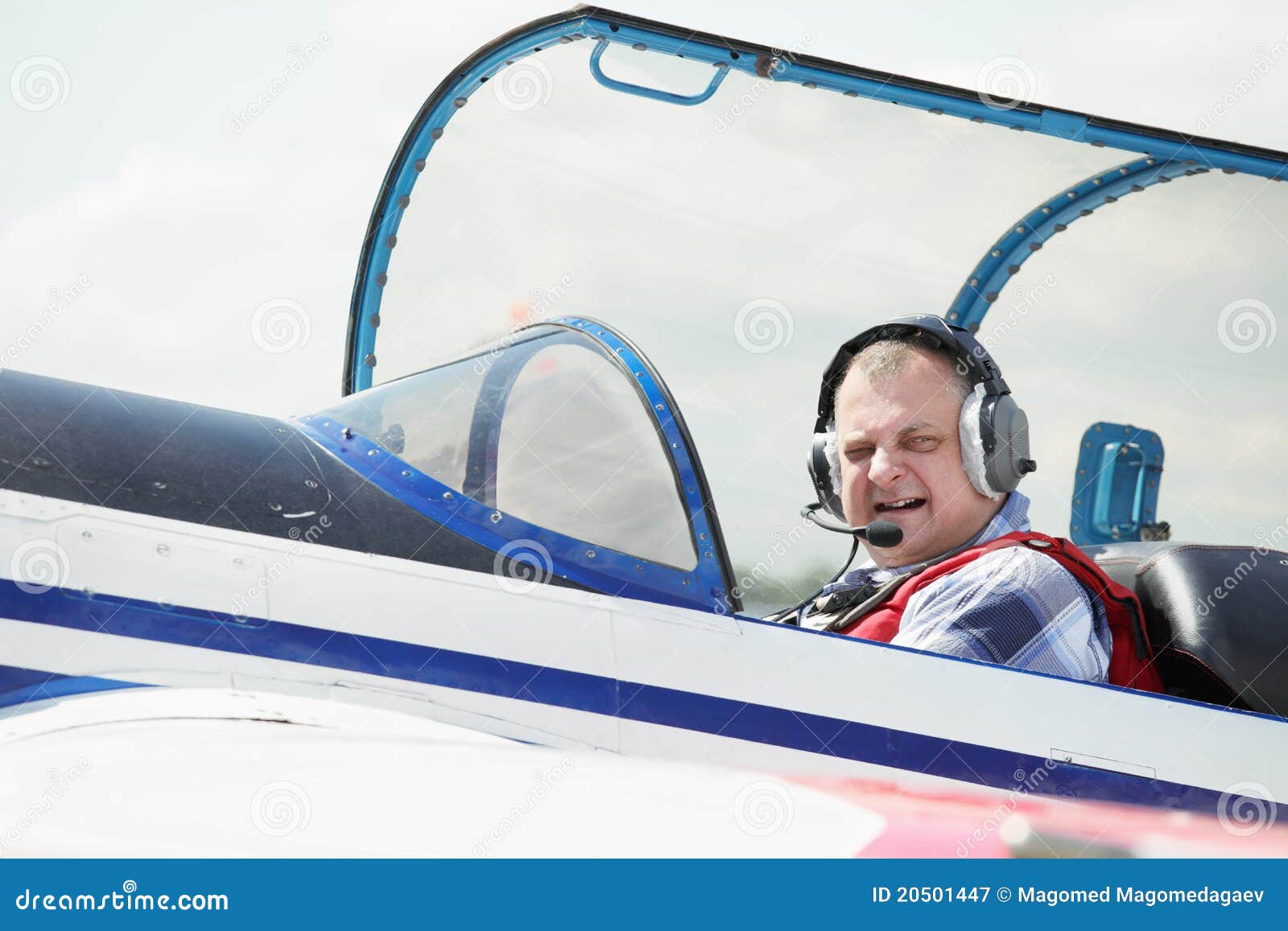 Pilot in cockpit stock image. Image of transportation - 20501447