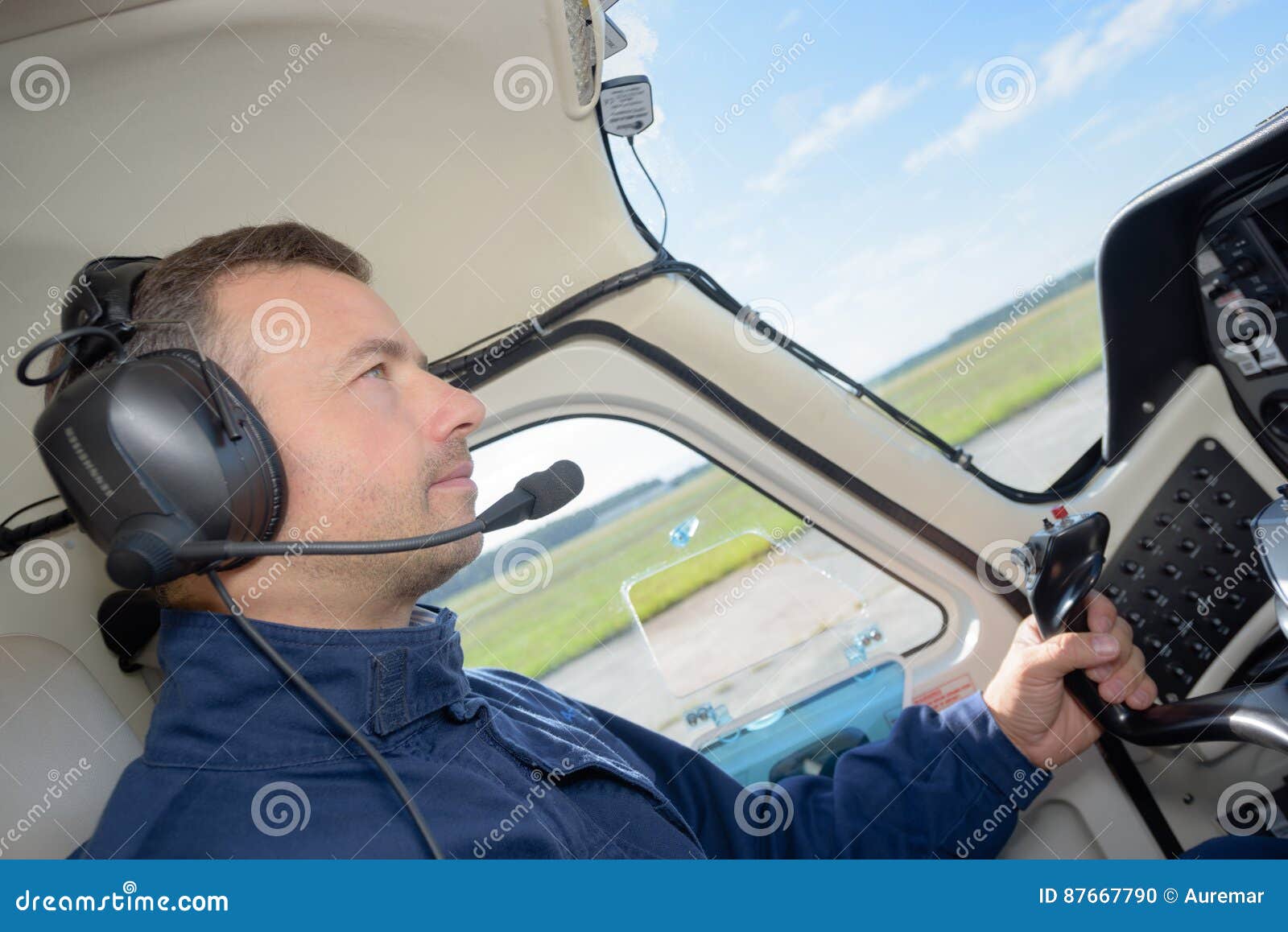 Man In Cockpit Aircraft Stock Photography | CartoonDealer.com #85002656