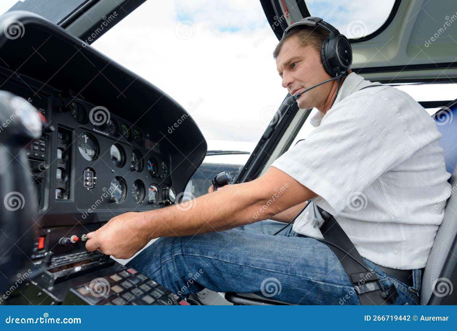 Cockpit Helicopter Bell 412 Royalty-Free Stock Photography ...