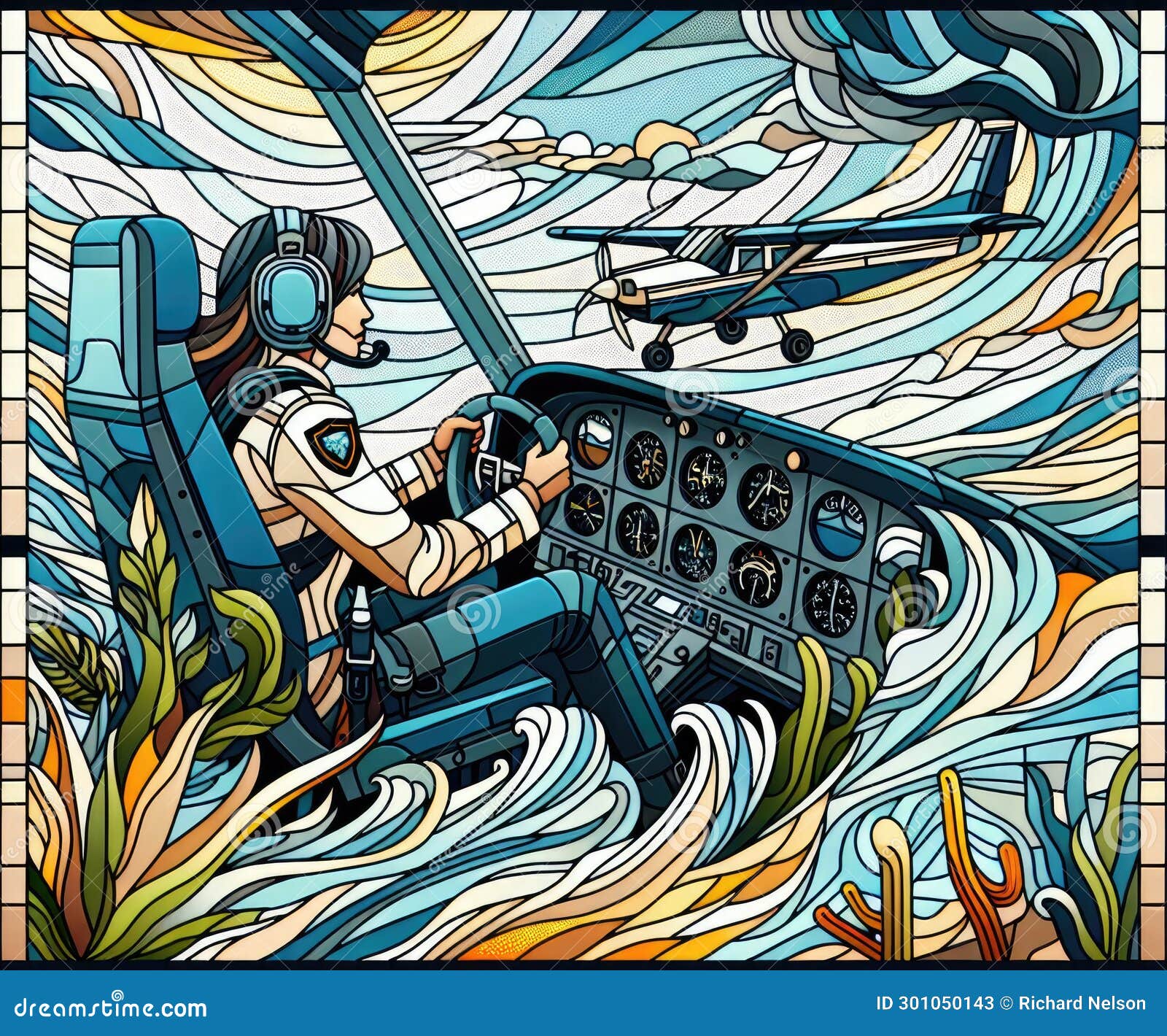 Flight Instruments Cartoon Vector | CartoonDealer.com #73456321