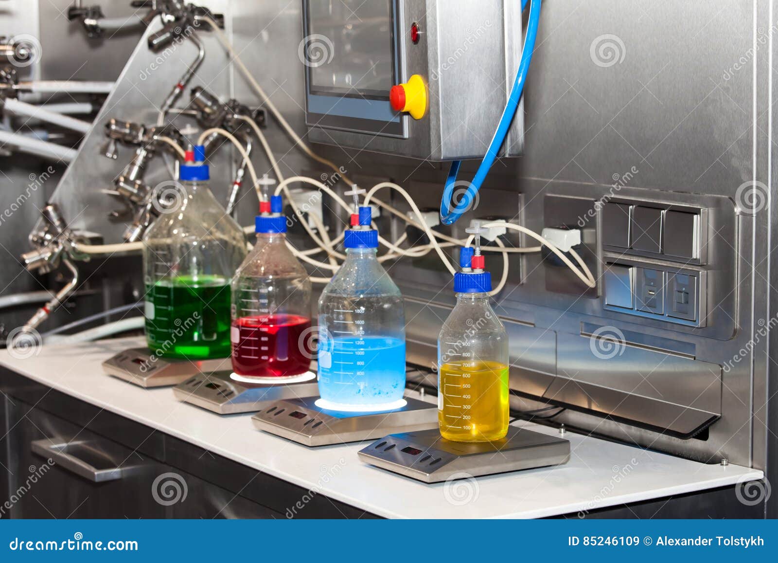 Pilot fermenter system stock image. Image of pilot, program - 85246109